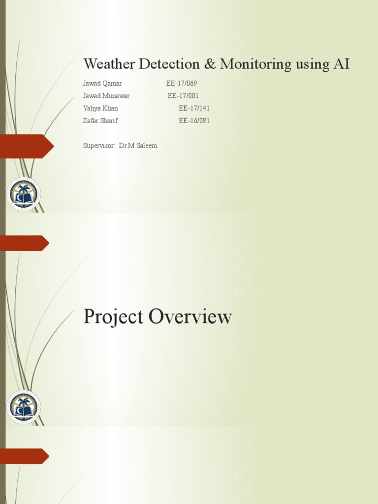 Weather Detection & Monitoring Using AI | PDF