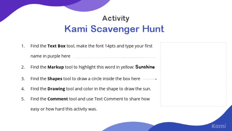 Activity Two - Kami Scavenger Hunt | PDF