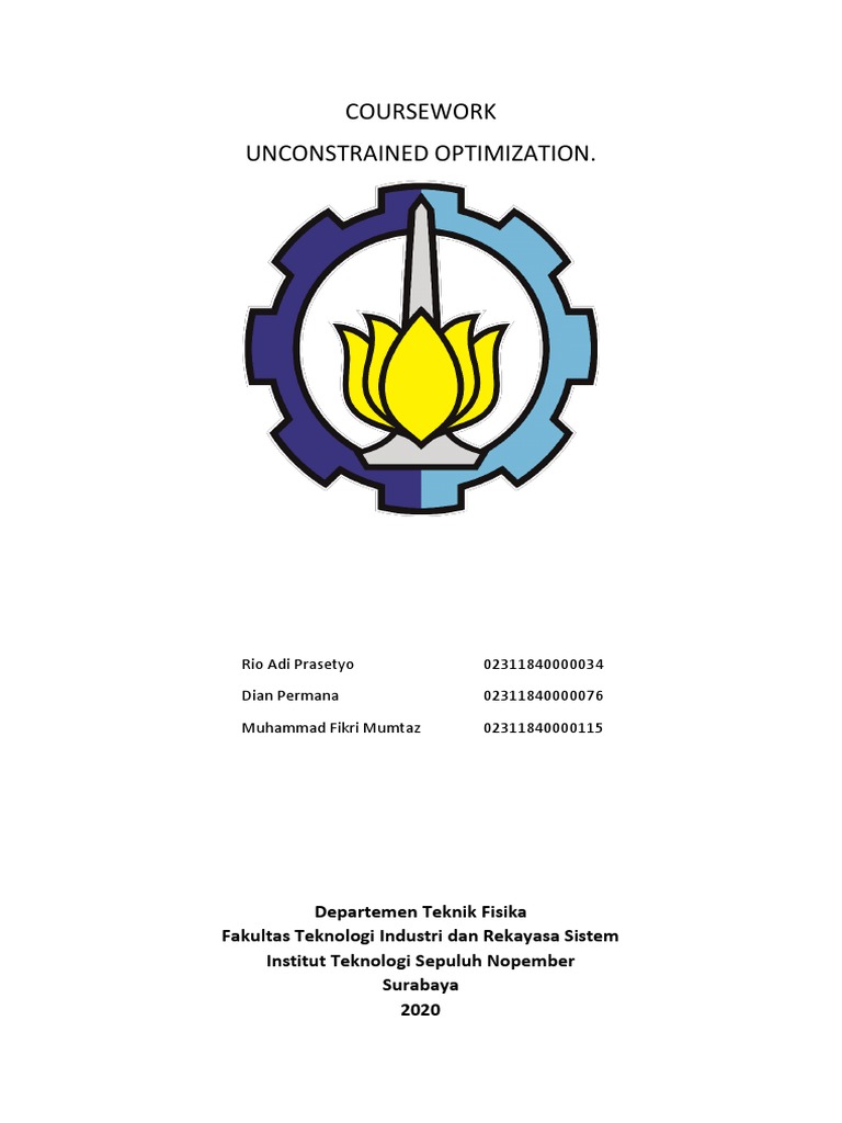 Coursework Unconstrained Optimization | PDF | Mathematical Optimization | Analysis