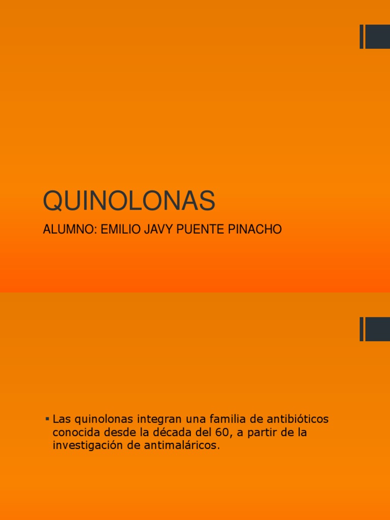 Quinolonas | PDF | Farmacología | Drogas
