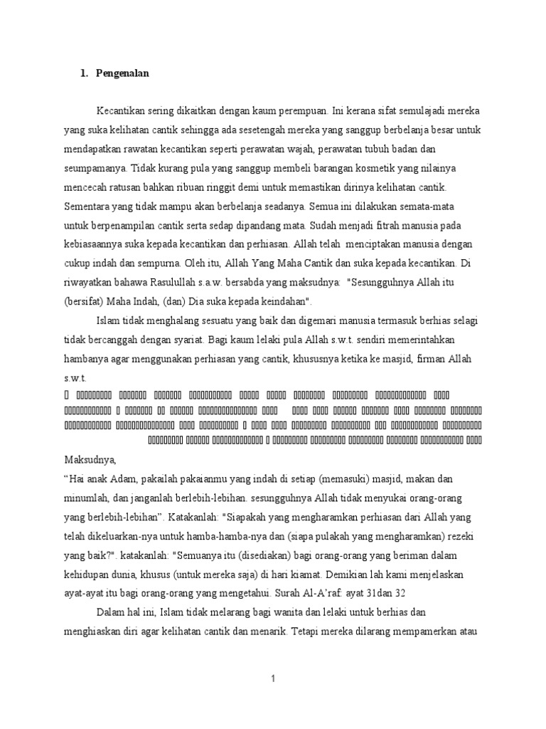 Definisi Tabarruj | PDF