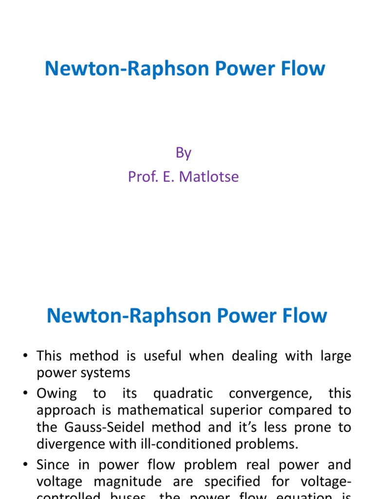 Newton-Raphson Power Flow Notes 3 | PDF | Analysis | Applied Mathematics
