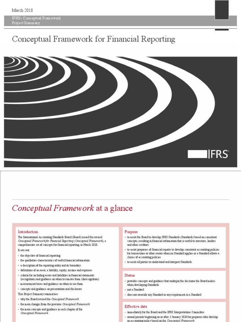 Conceptual Framework For Financial Reporting: March 2018 | Download ...