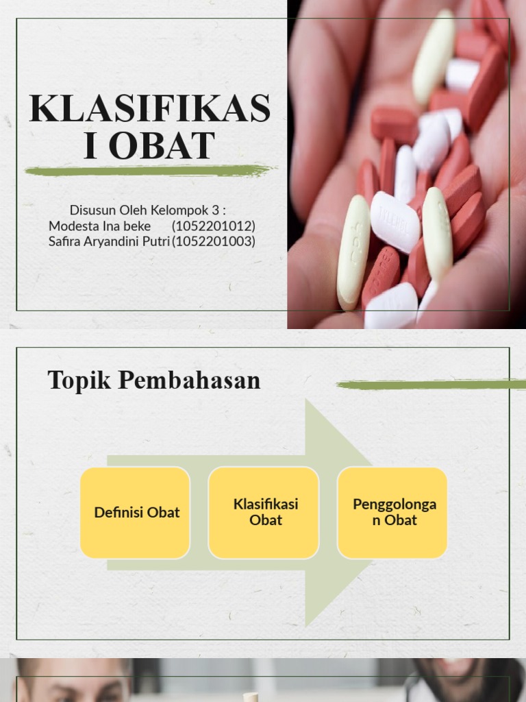 Tentang Klasifikasi Obat | PDF | Pengembangan Diri