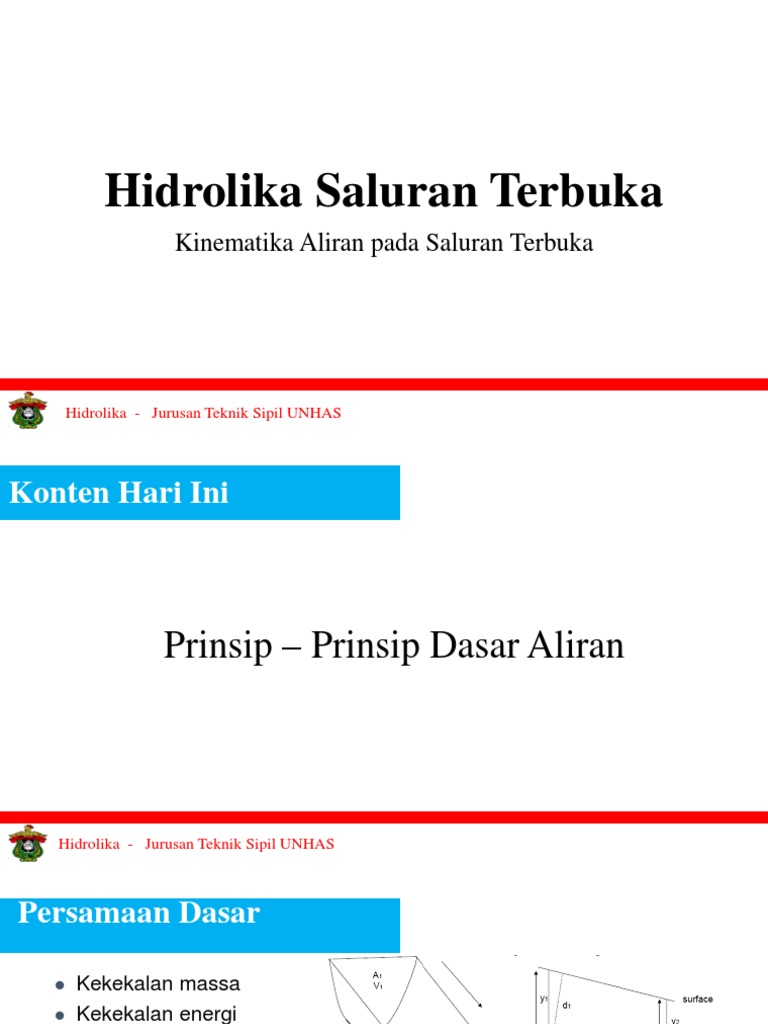 Hidraulika Pertemuan IV | PDF