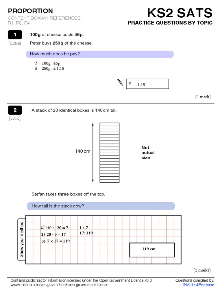 Proportion Questions | PDF | Litre | Shape