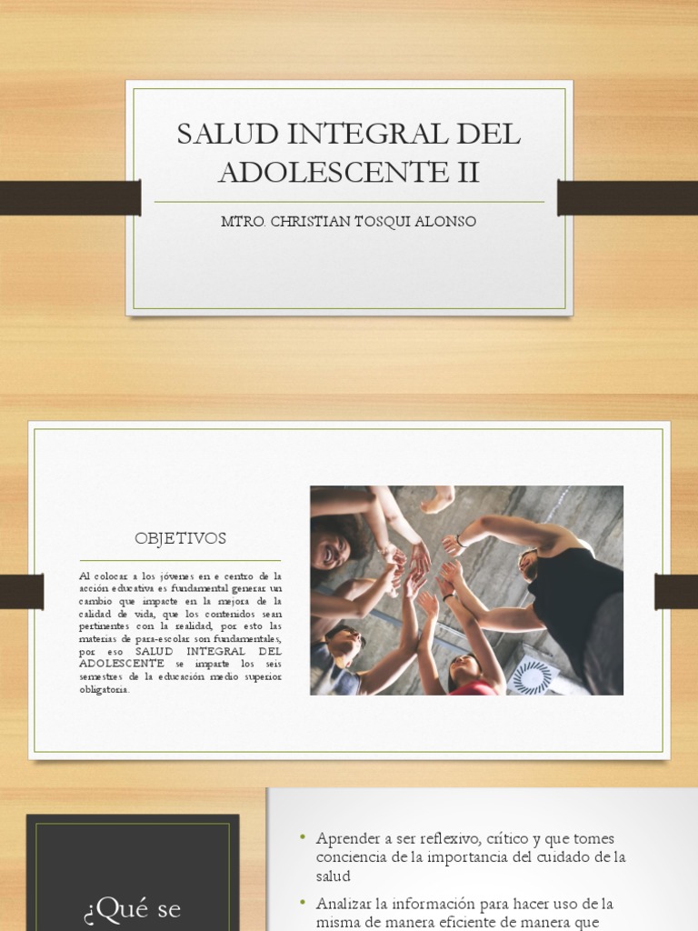 Salud Integral II - Presentación | PDF
