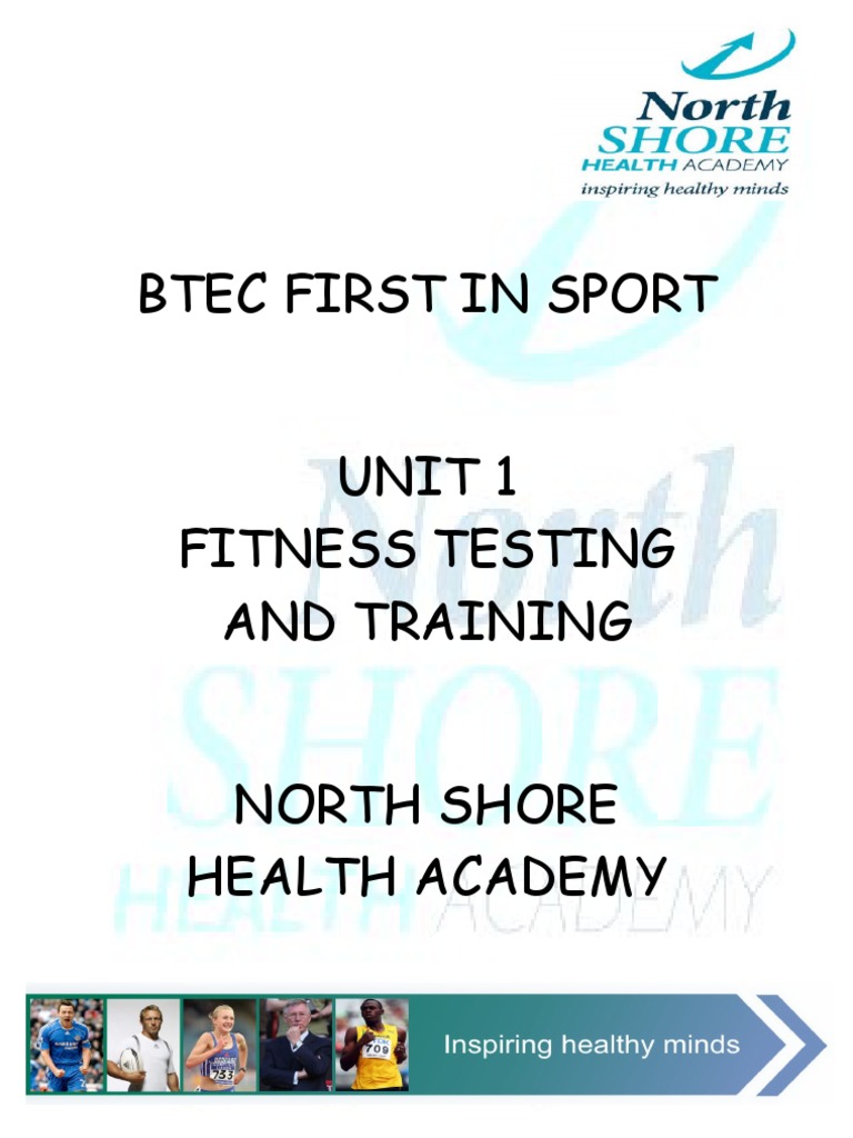 BTEC FIRST IN SPORT UNIT 1 Assignment Booklet | Physical Fitness | Sports