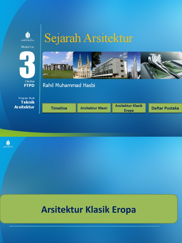 Sejarah Arsitektur Minggu Ke 03 | PDF