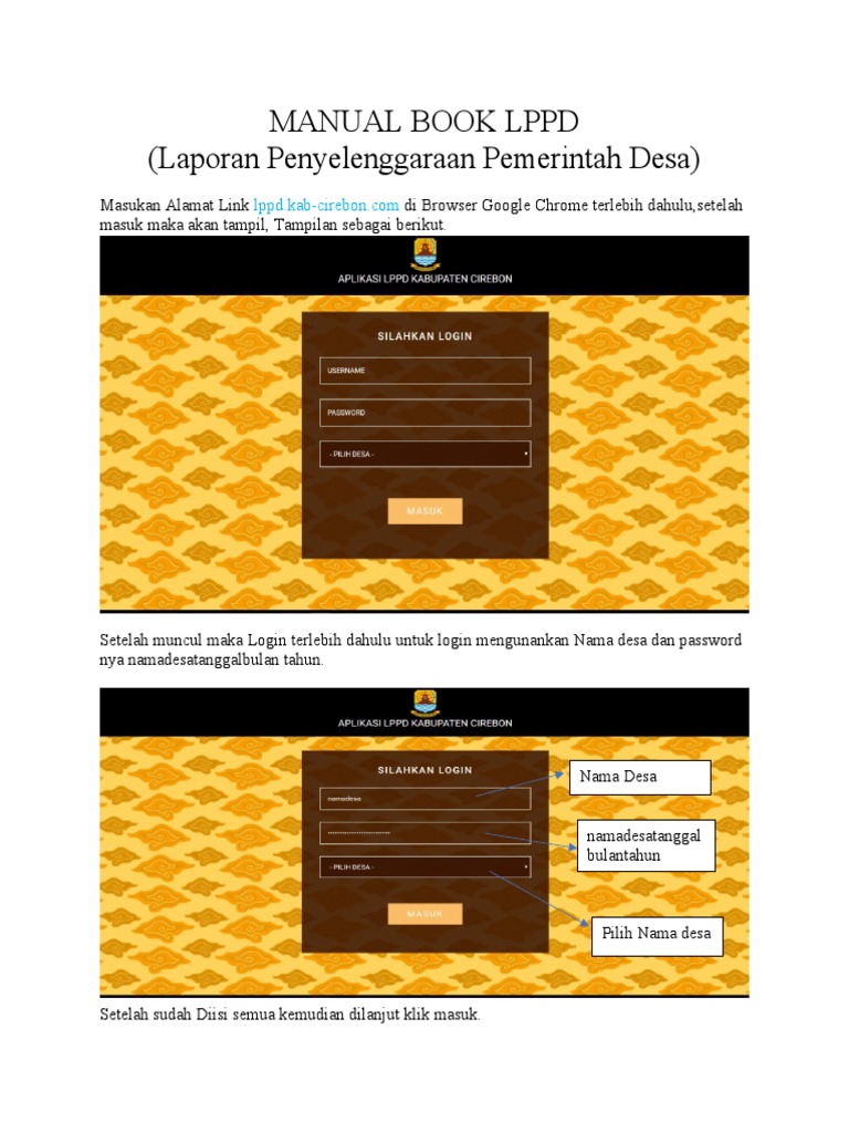 Manual LPPD Kabupaten Cirebon | PDF
