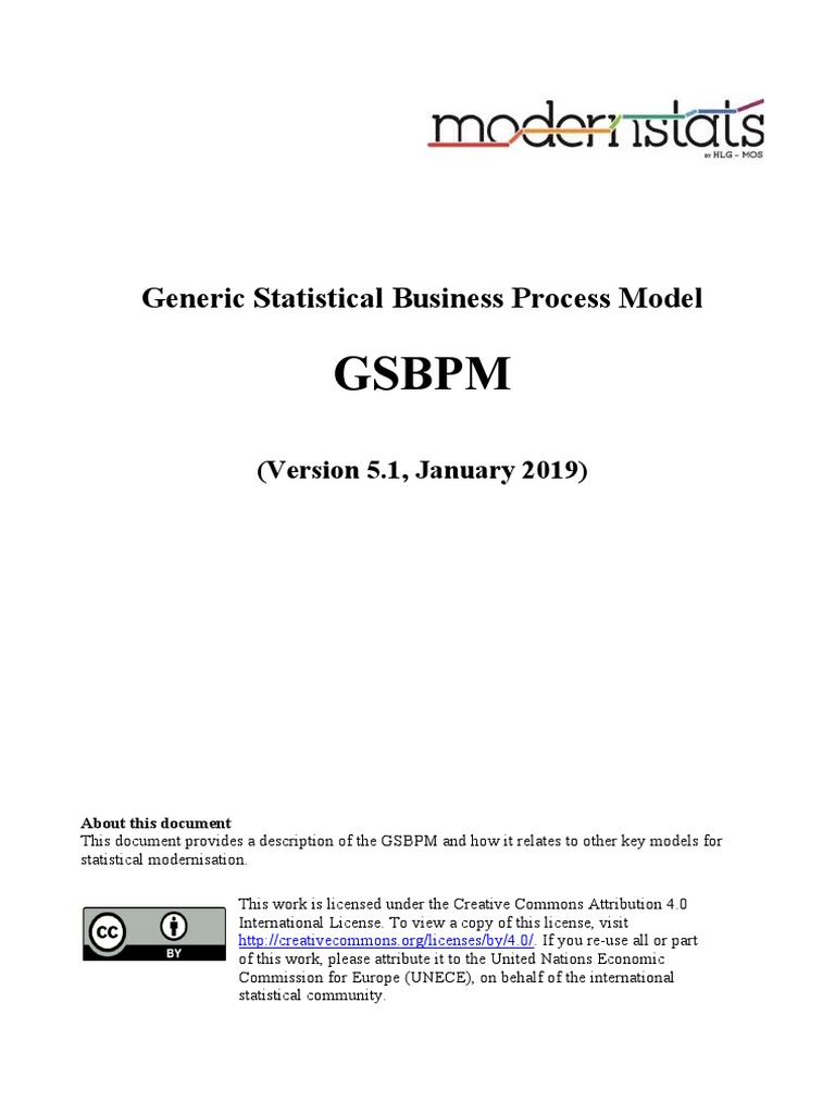 GSBPM v5 - 1 | PDF | Metadata | Business Process