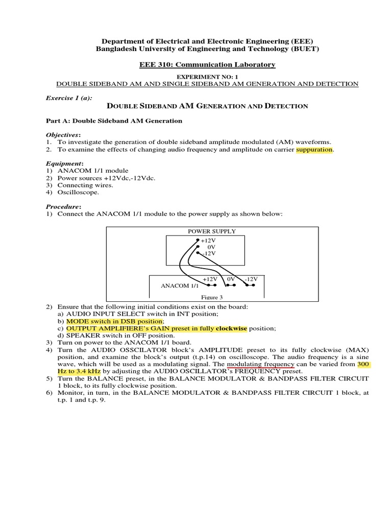 Eee 310 | PDF | Detector (Radio) | Frequency Modulation