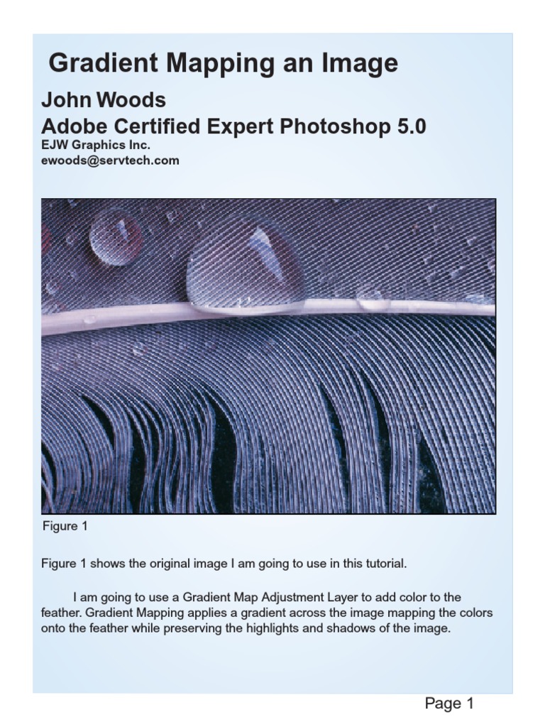 Gradient Mapping An Image: John Woods Adobe Certified Expert Photoshop ...