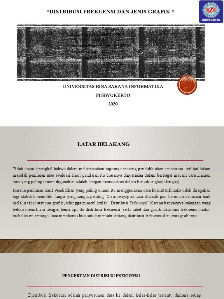 Distribusi Frekuensi Dan Jenis Grafik | PDF