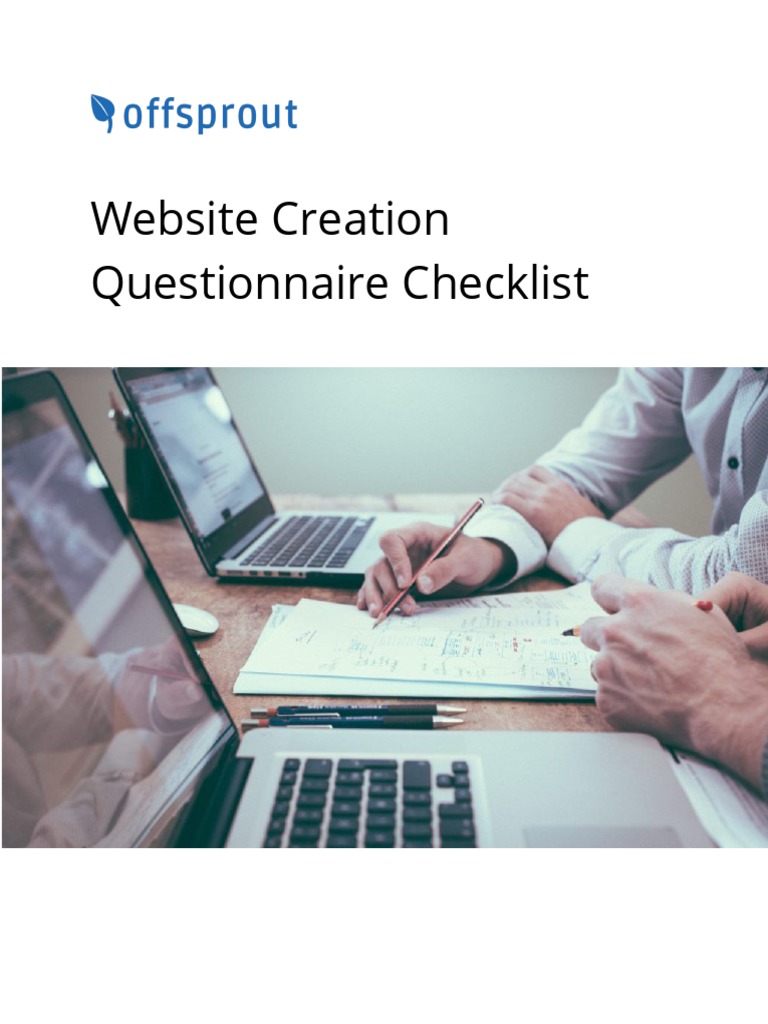 Website Creation Questionnaire Checklist by Offsprout | PDF | Web ...