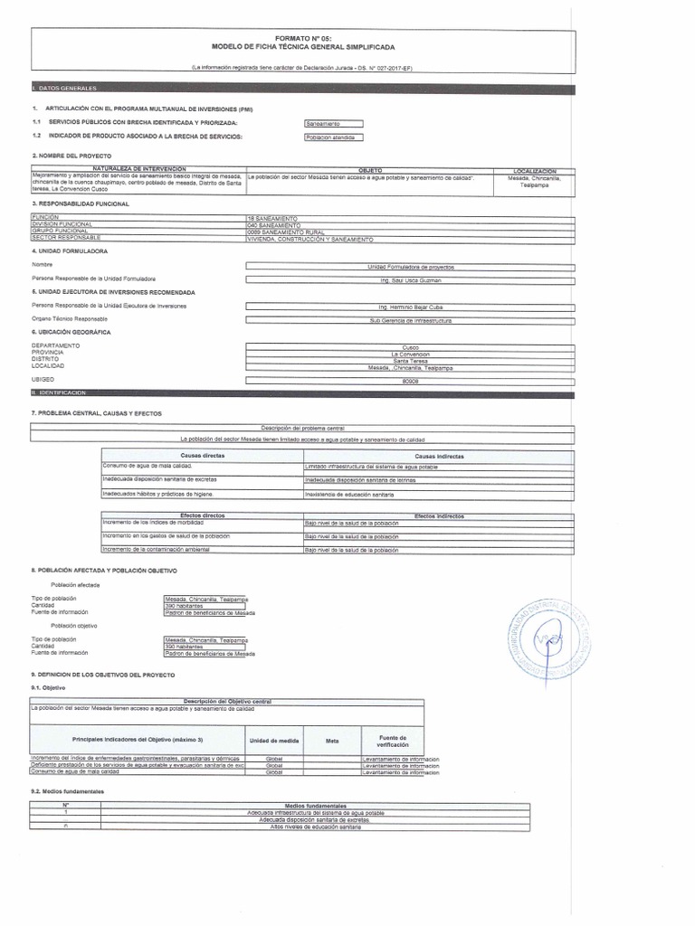 FICHA TÉCNICA SIMPLIFICADA-FORMATO 5