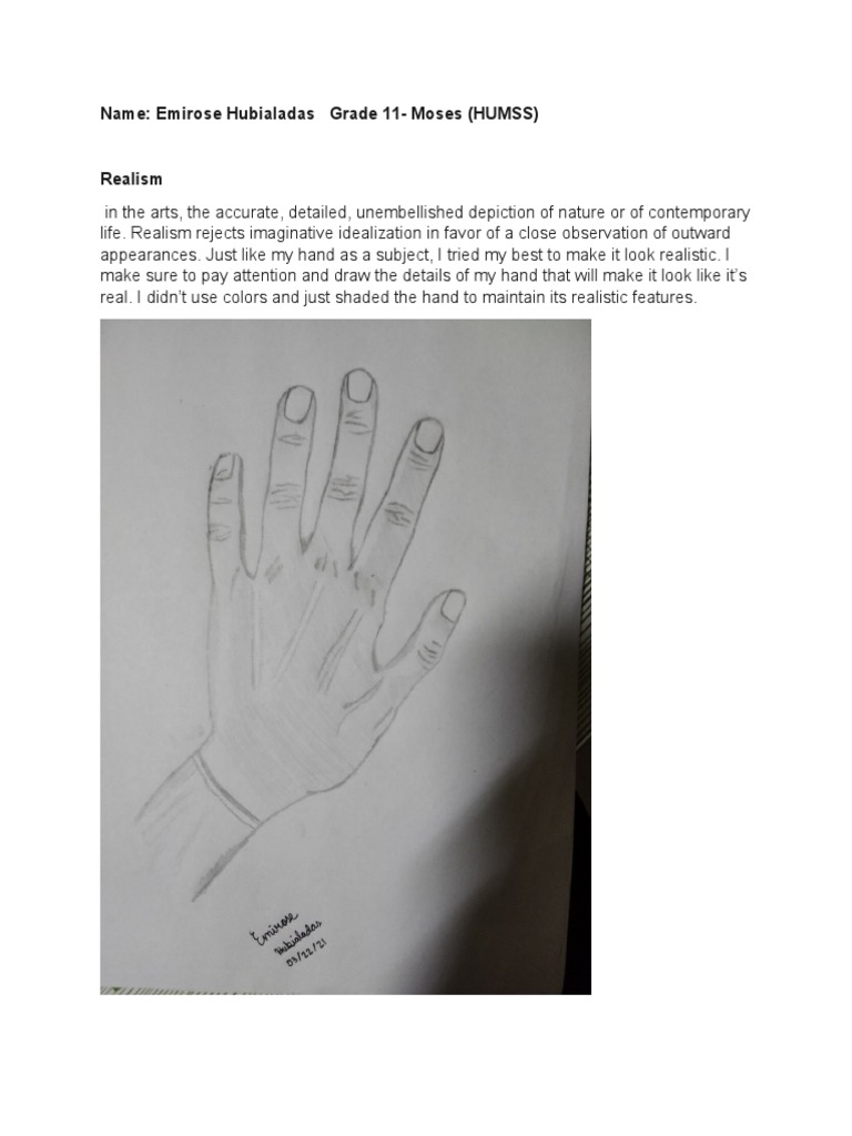 Name: Emirose Hubialadas Grade 11-Moses (HUMSS) | PDF