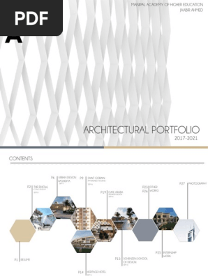 Architectural Portfolio Design Pdf