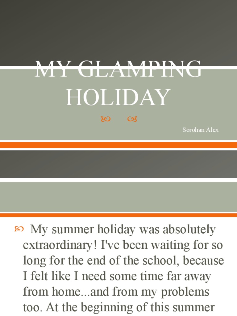 My Glamping Holiday: Sorohan Alex | PDF | Travel | Poetry