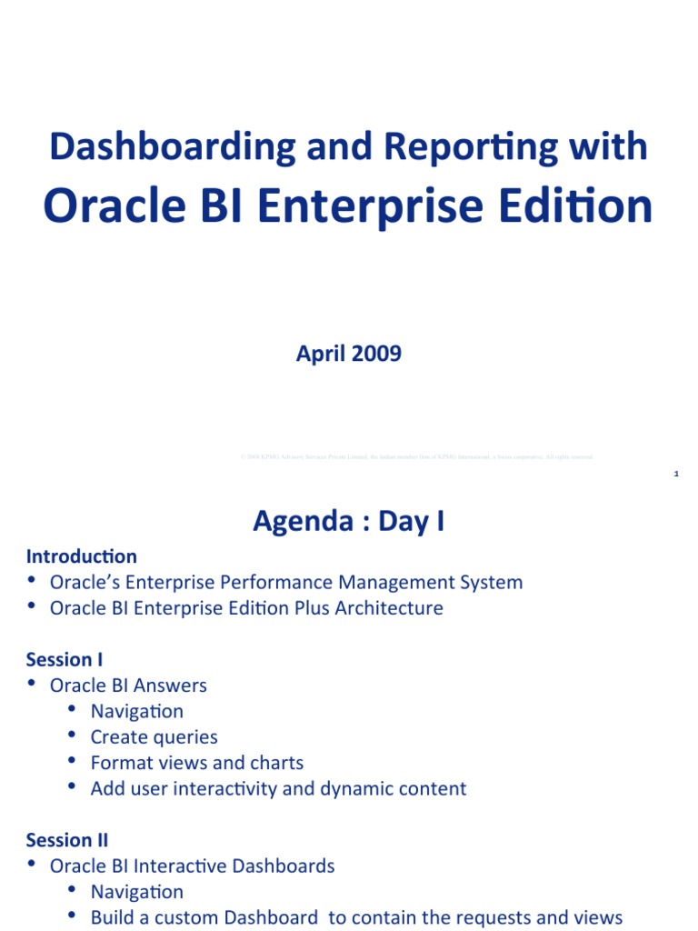 OBIEE Training Day2 Answers and Dashboards | PDF | Software Development ...