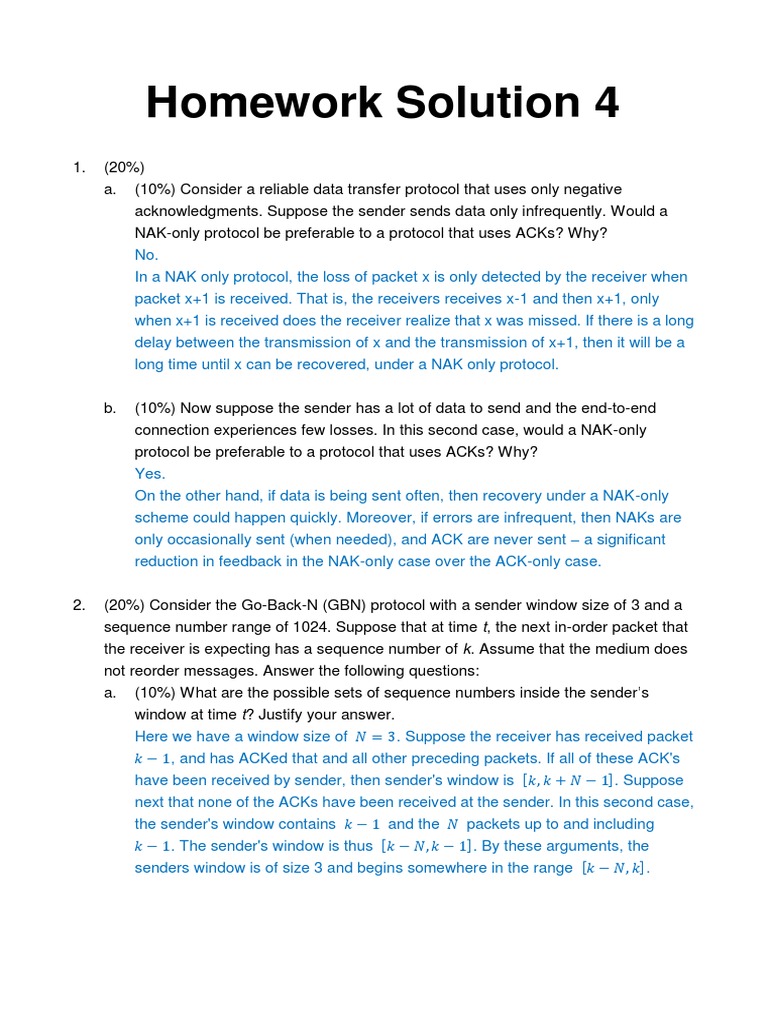 Homework Solution 4 | PDF