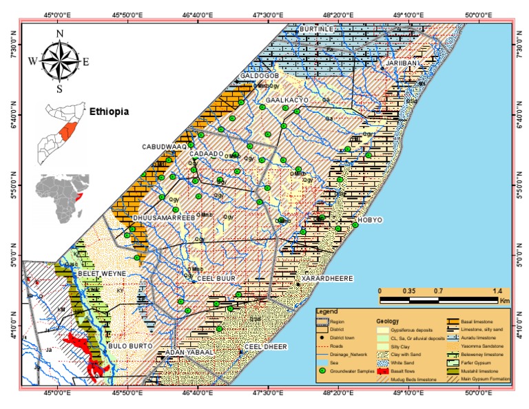 Geological Map of Central Somalia | PDF