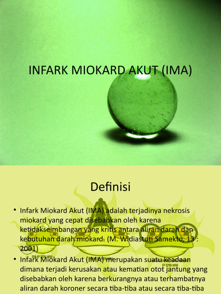 INFARK MIOKARD AKUT (IMA) PPT Arin Edit | PDF