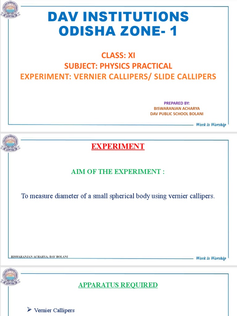 Class Xi Practical (Slide Callipers) | PDF | Metrology | Scientific Observation