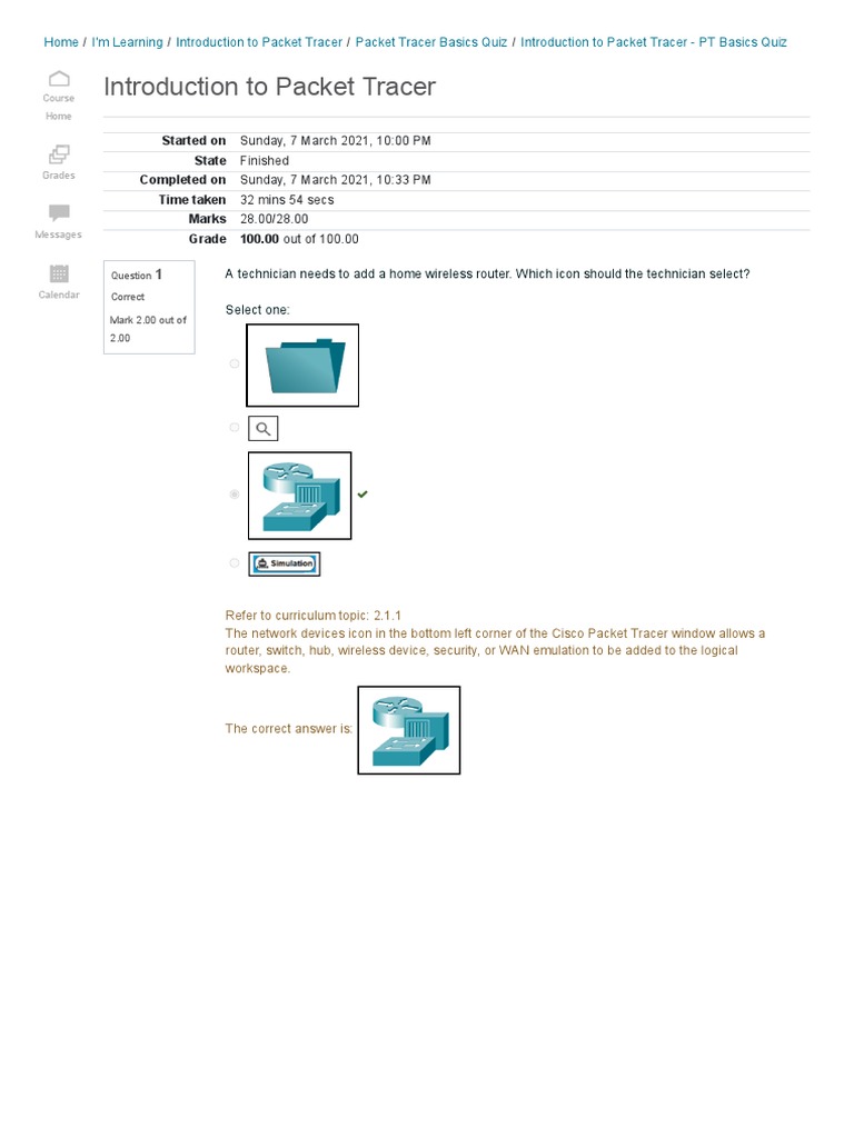 Cisco Packet Tracer Device Icons Guide | PDF | Router (Computing ...