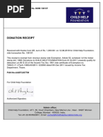 80G Receipt | PDF | Payments | Society