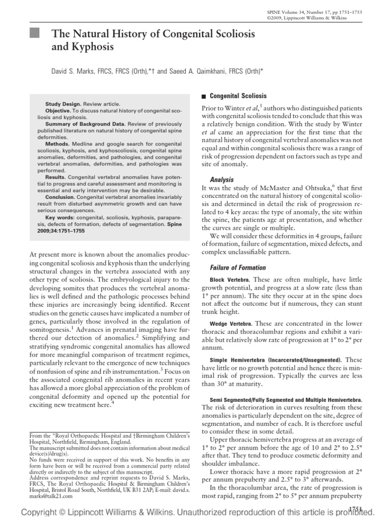 Spine 2009 Marks | PDF | Vertebral Column | Vertebra