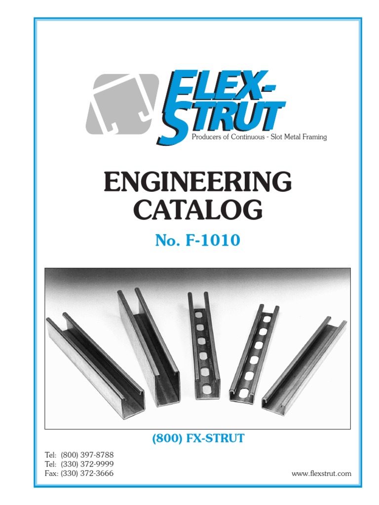 Flex Strut Catalog | PDF | Bending | Beam (Structure)