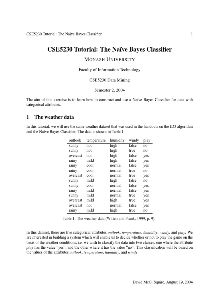 Naivebayes Tute | Download Free PDF | Statistical Classification | Theoretical Computer Science