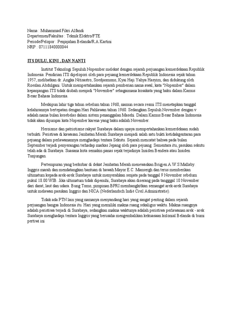 Muhammad Fikri Alfandi | PDF