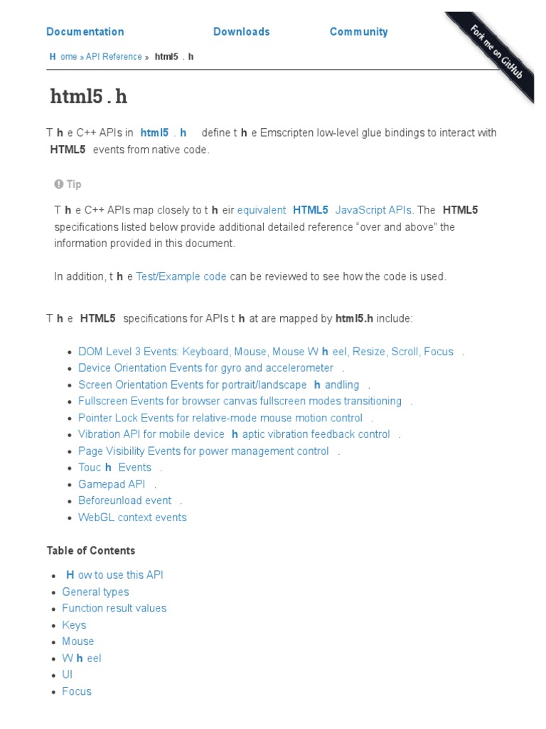 html5 - H: HTML5 Events From Native Code | PDF | Callback (Computer ...