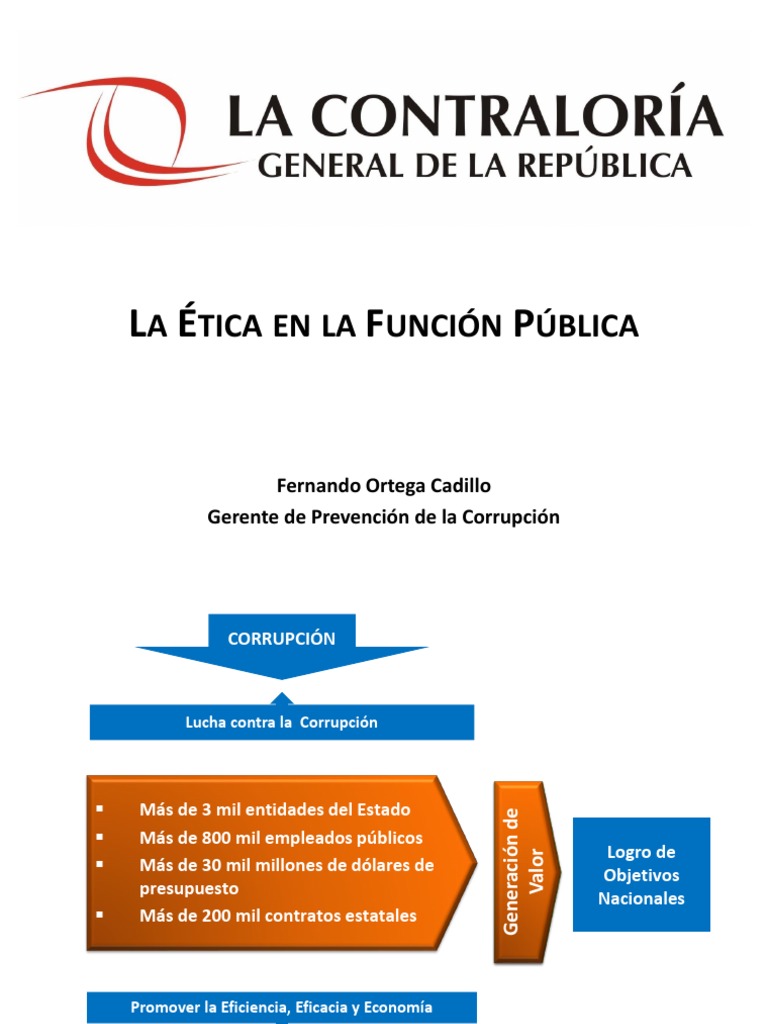 La Etica En La Funcion Publica Pdf Corrupción Política Institución