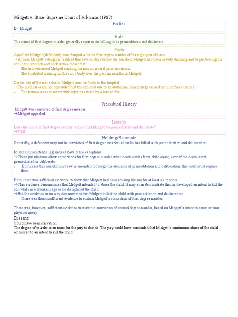 Midgett v. State | PDF | Murder | Jurisdiction