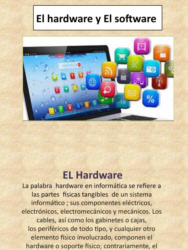 El Hardware y El Software | PDF | Periférico | Hardware de la computadora