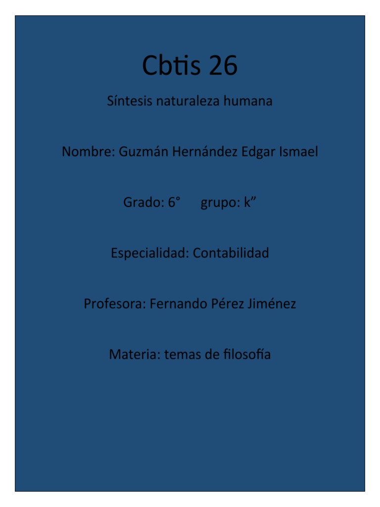 Cbtis 22 | PDF