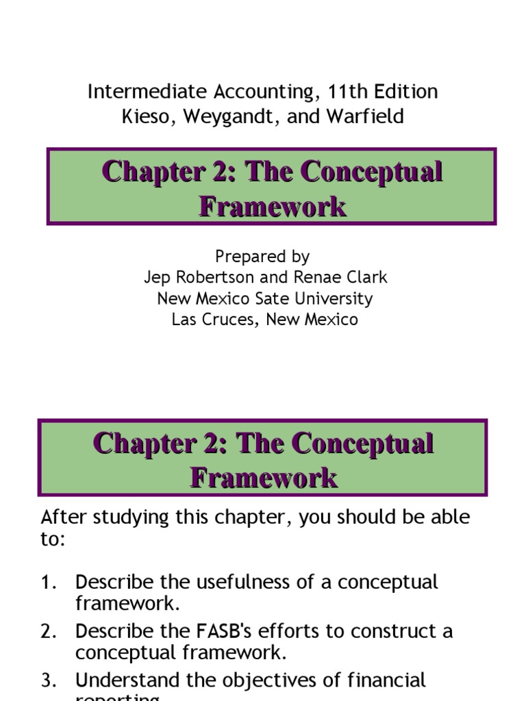 Chapter 2: The Conceptual Framework | PDF | Accounting | Economies