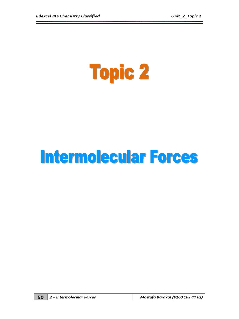 2 - Intermolecular Sources | PDF | Intermolecular Force | Iodine