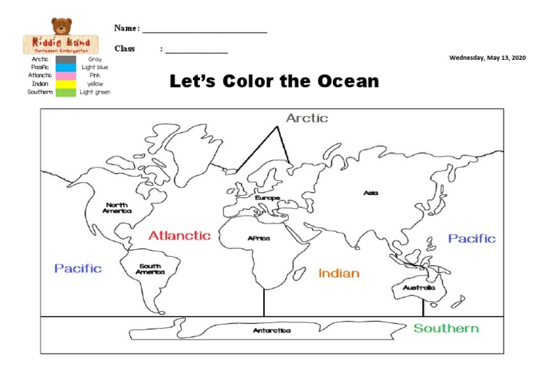 Geography May 2 Ocean Coloring | PDF