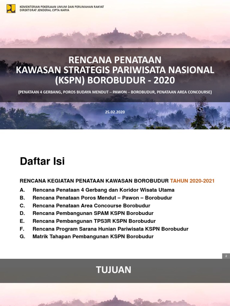 Penataan KSPN Borobudur 2020-2021 | PDF