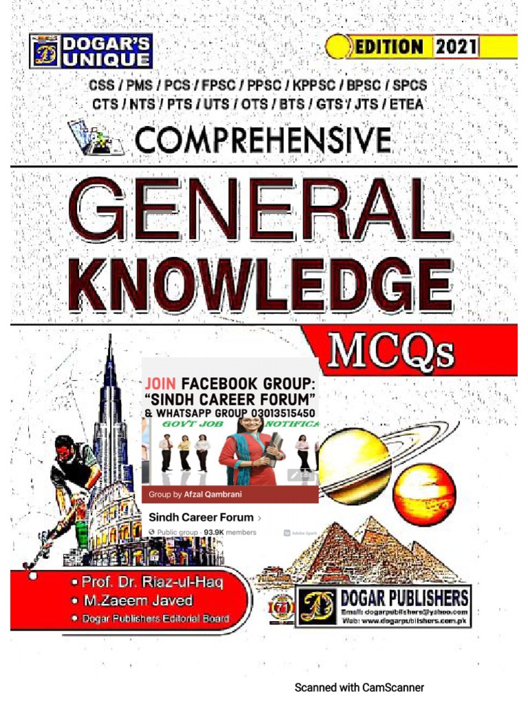 G.K Mcqs Book 2021 | PDF