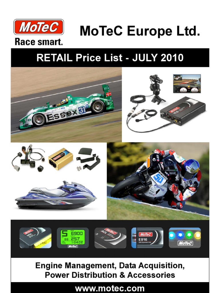 Motec Catalogue July 2010 | PDF | Backlight | Electrical Connector