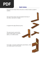 Joints and Splices in Carpentry | PDF | Woodworking