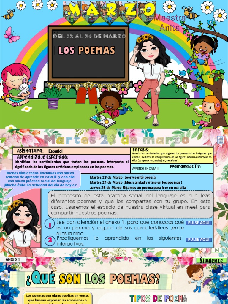 El Poema Interactivo | PDF | Poesía | Idiomas