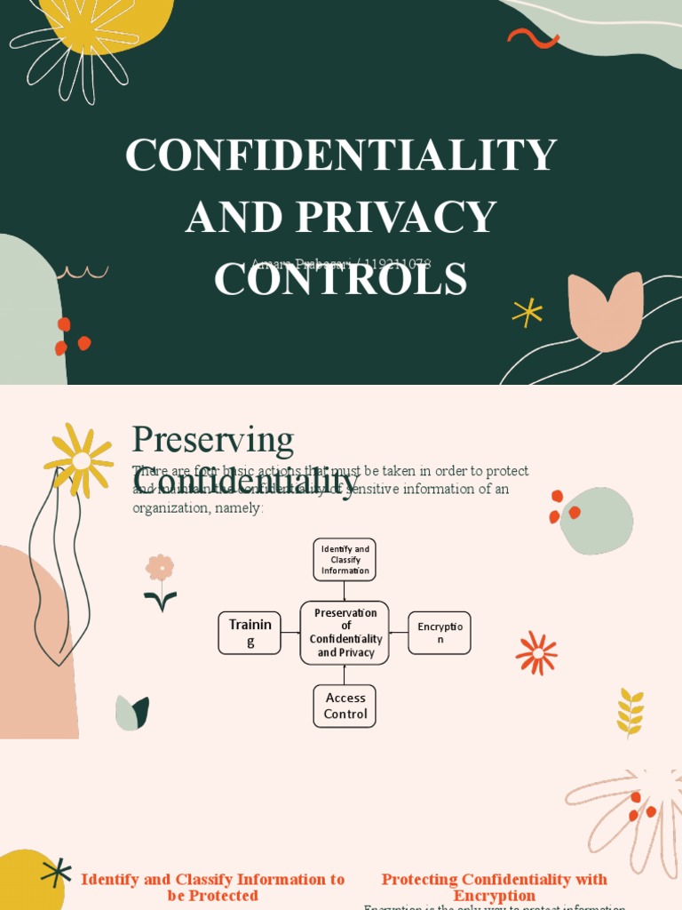 Confidentiality and Privacy Controls Ais CH 9 | PDF | Virtual Private ...