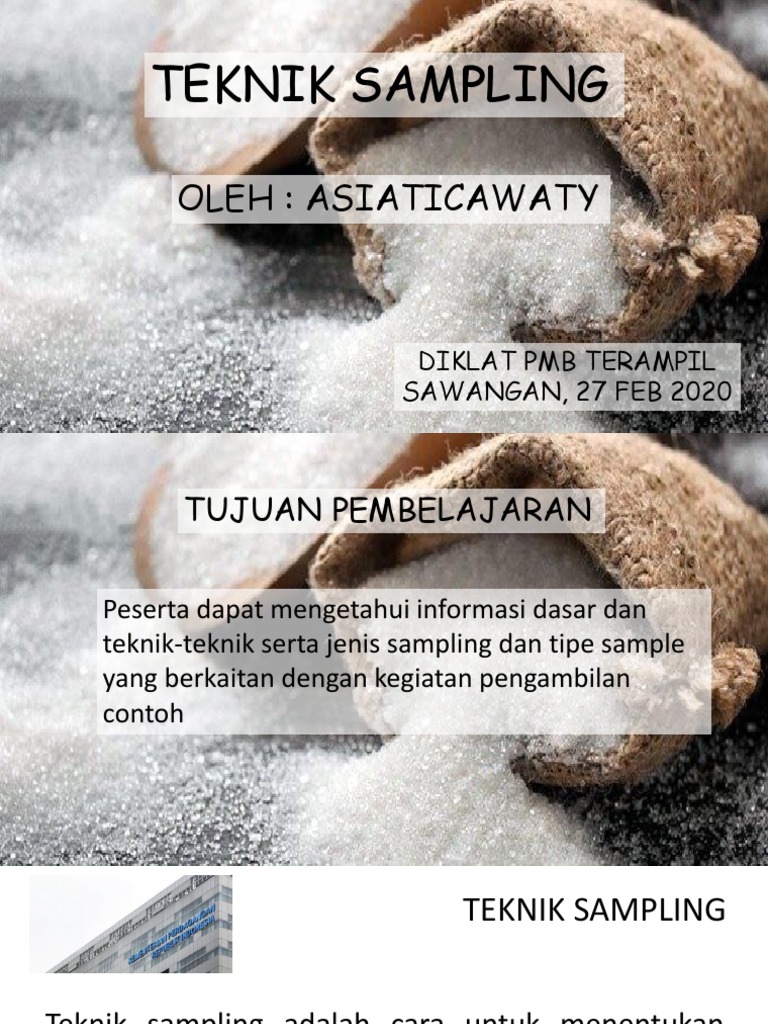 7c. Teknik Sampling | PDF | Komputer | Teknologi & Rekayasa