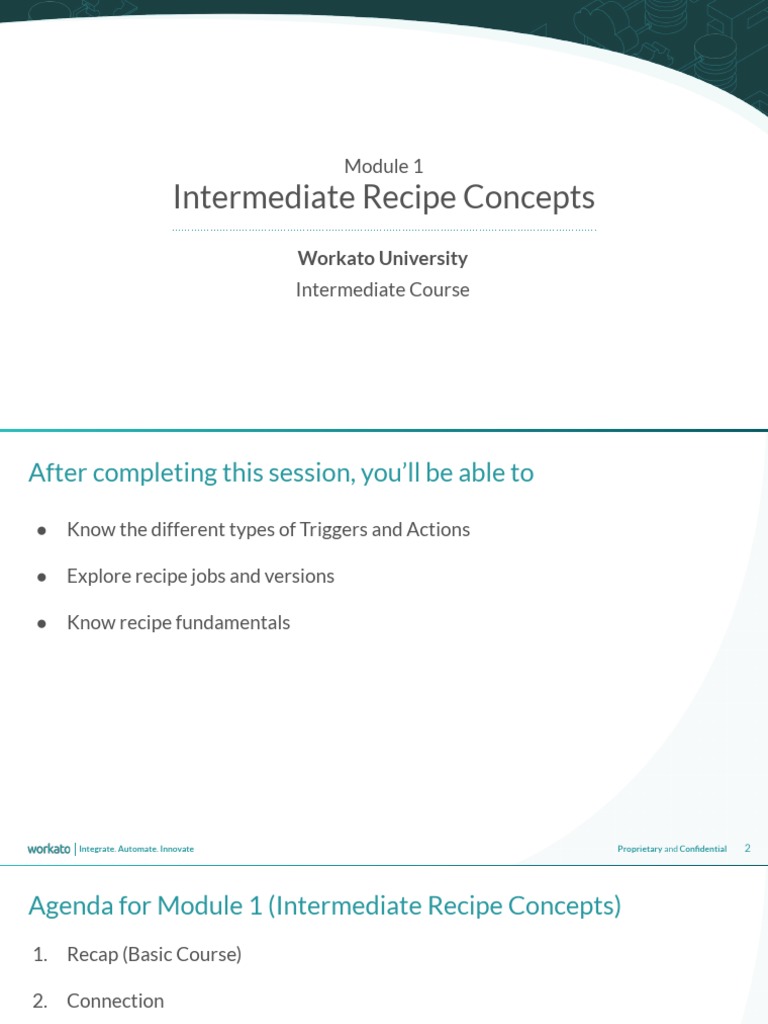 Module 1 - Intermediate Recipe Concepts | PDF | Automation | Real Time ...